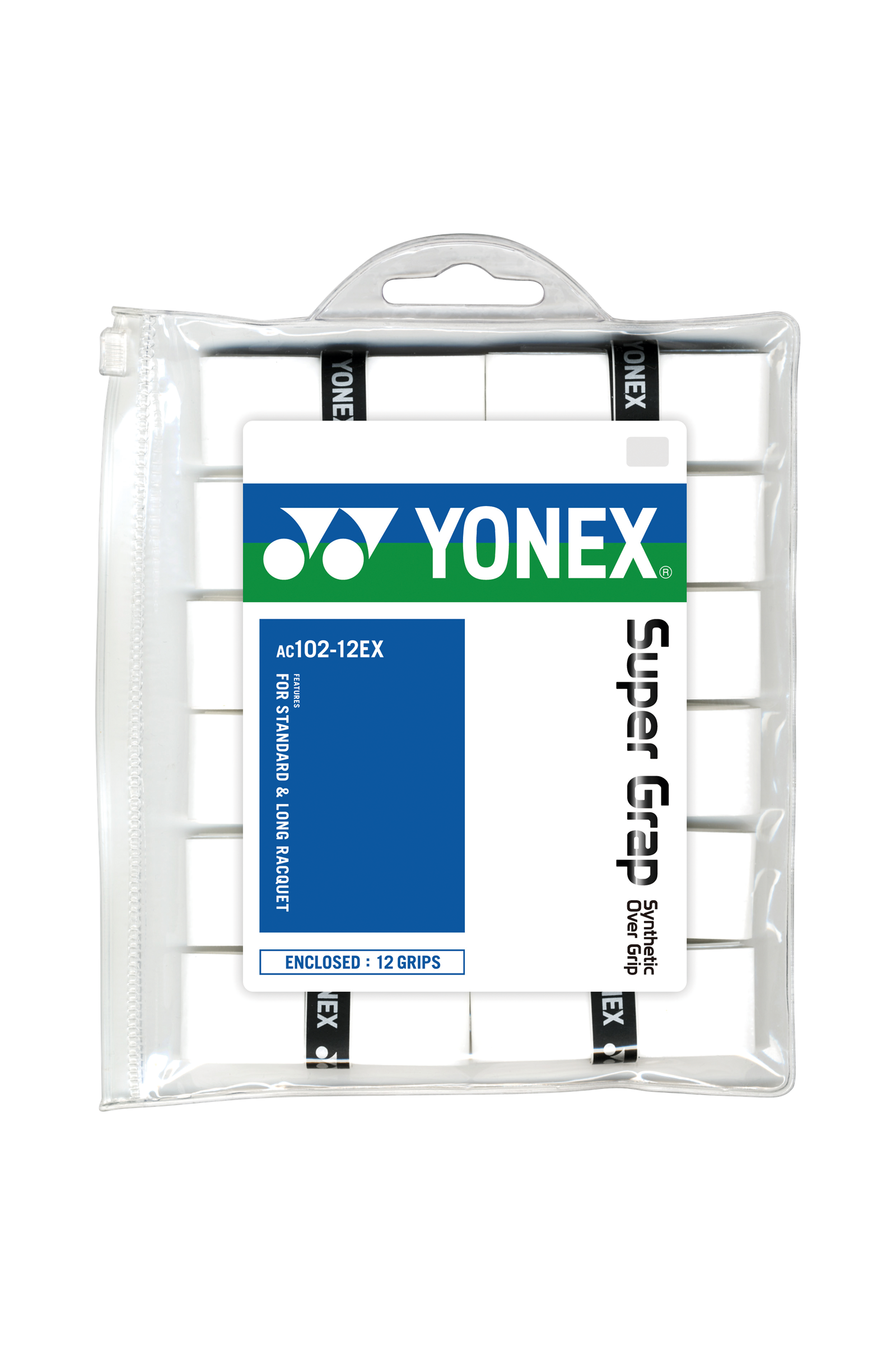 Yonex Super Grab 12-Pcs Card White | Buy them here →