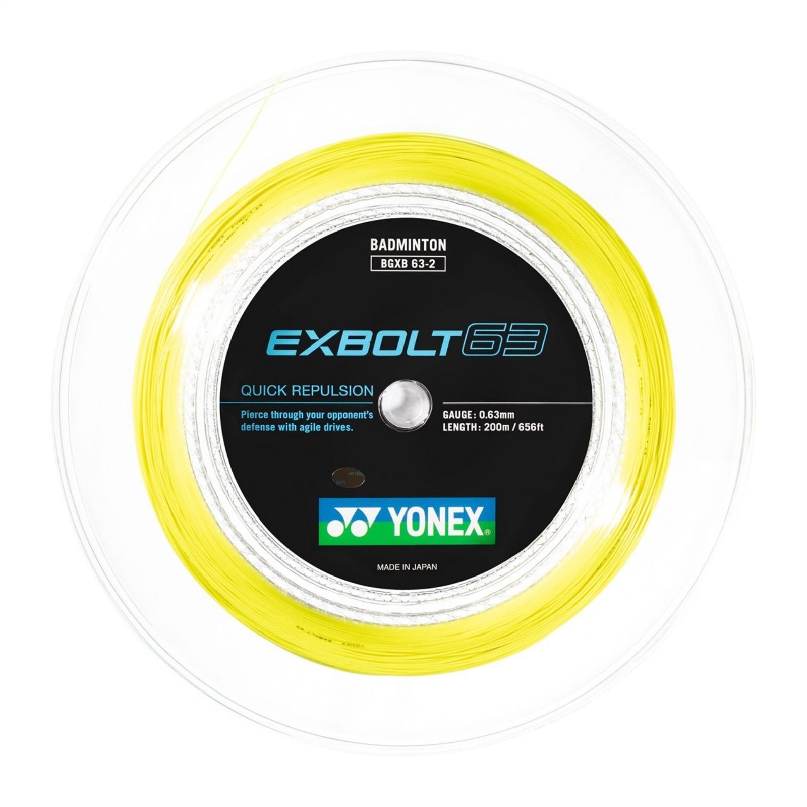 Yonex Exbolt 63 200M Yellow | Superb Badminton String!