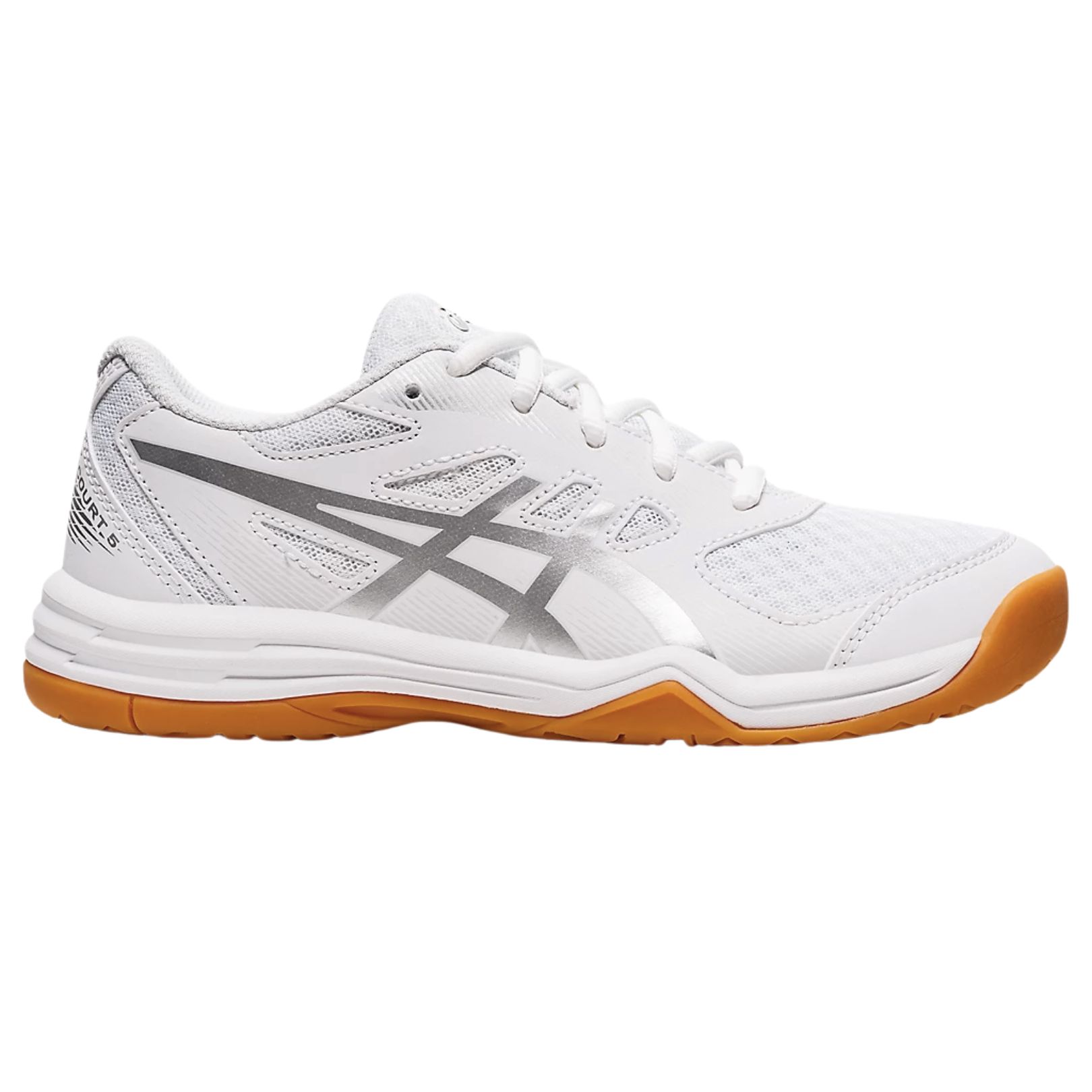 Asics Upcourt 5 GS Junior White/Pure Silver - Badmintonshop