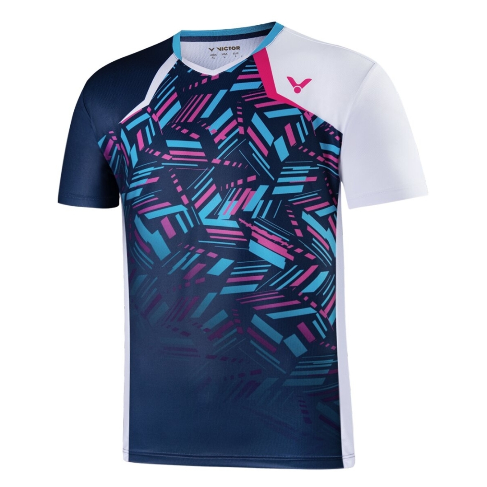 Victor T-25001 T-shirt Blue - Badmintonshop