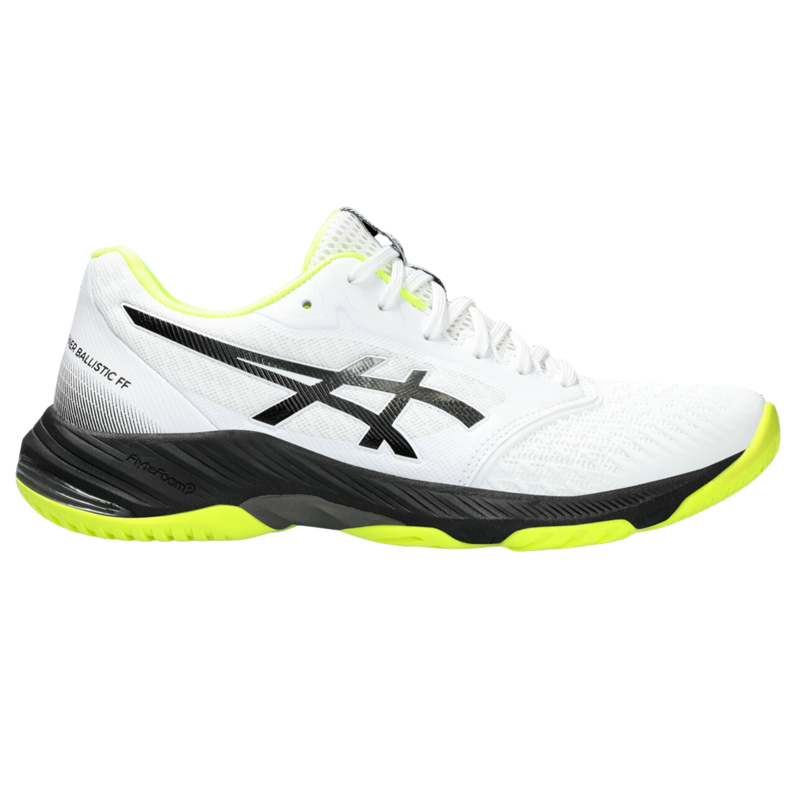 Asics Netburner Ballistic FF 3 White/Gunmetal - Badmintonshop