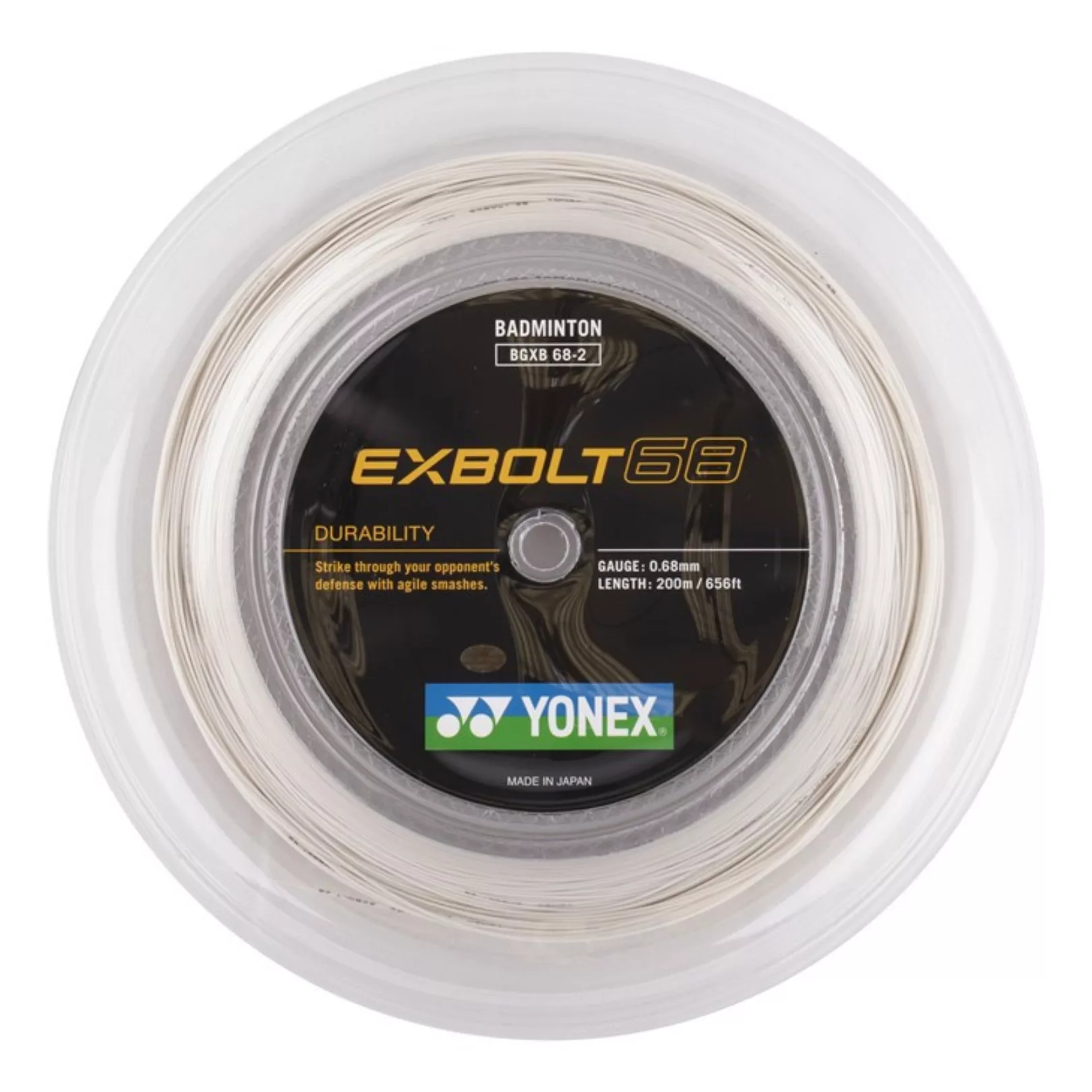 Yonex Exbolt 68 White 200m | Badminton String → Buy now