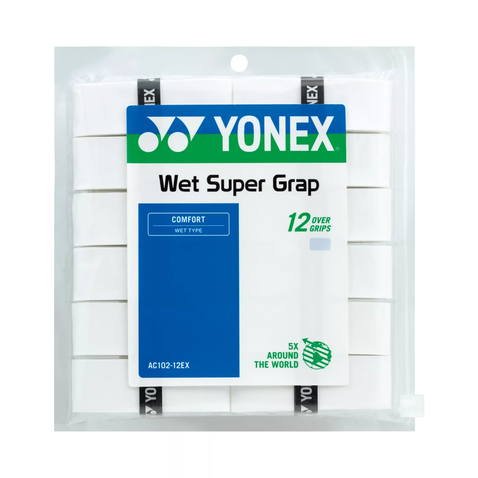 Yonex Super Grab 12-Pcs Card White | Buy them here →